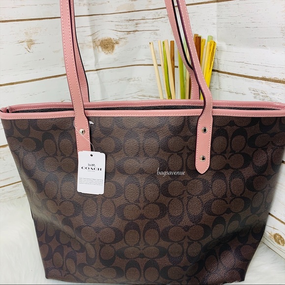 Coach | Bags | Coach Brown Dusty Rose Pink Tote Nwt | Poshmark